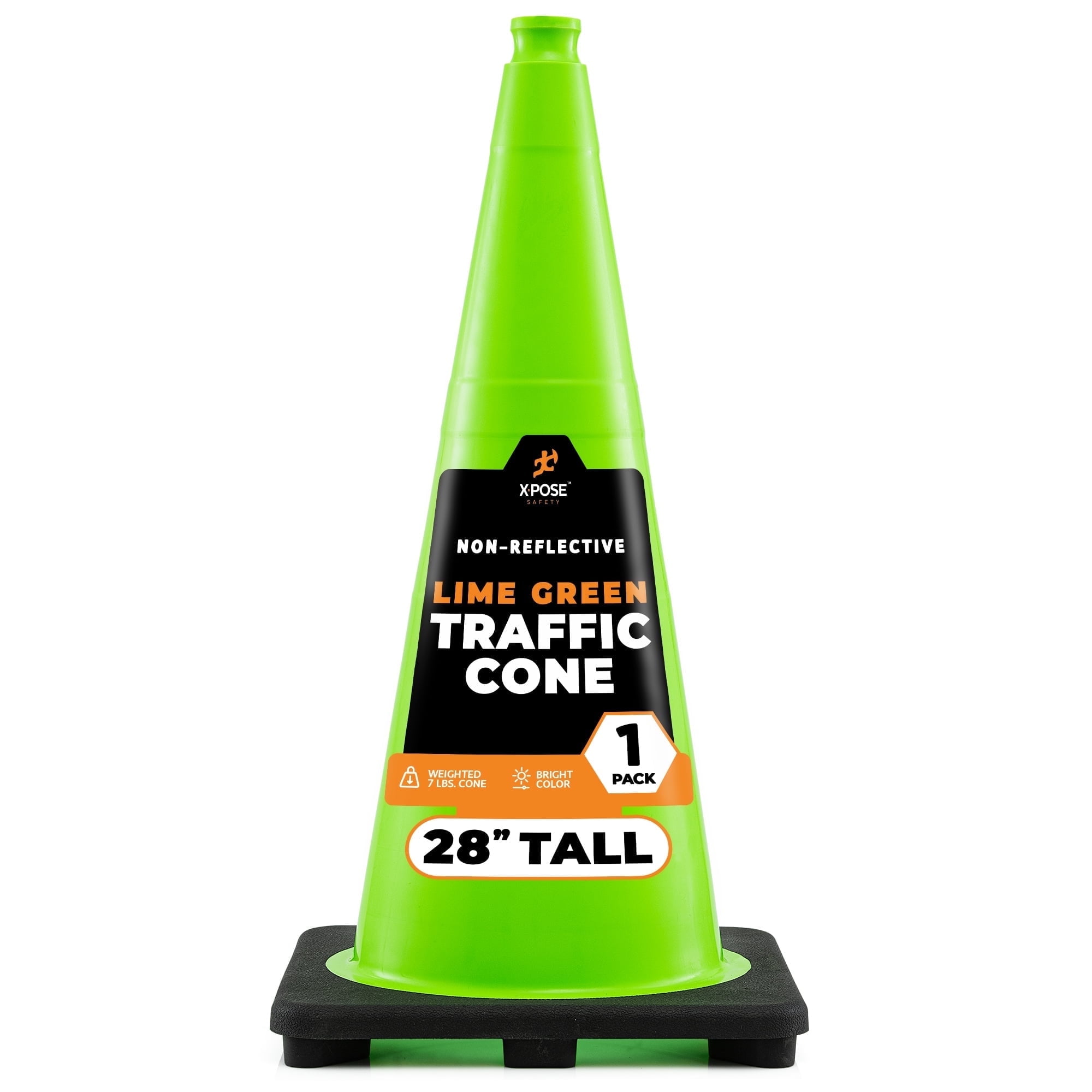 28” Lime Green Traffic Cone - 297 Pack - Premium PVC Safety Cone for ...