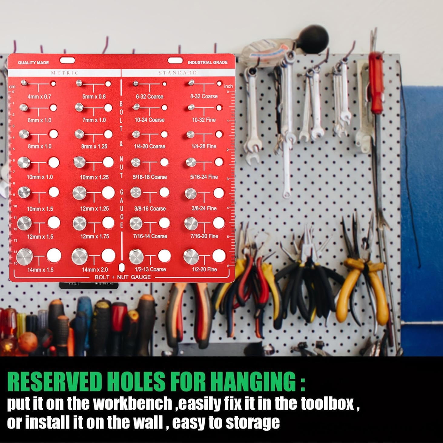 28 Nut and Bolt Thread Checker Bolt Nut Identifier Gauge Thread Checker ...