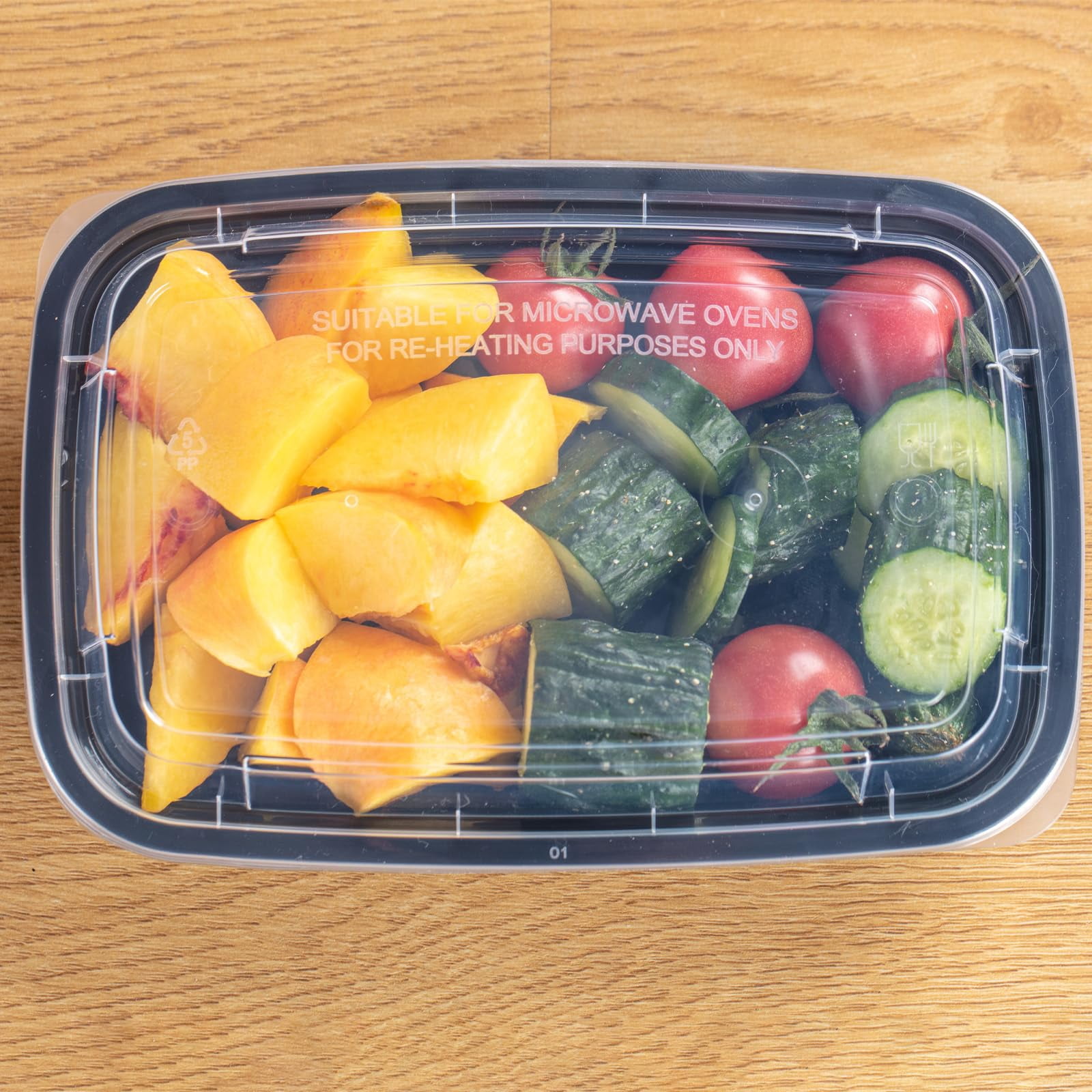 28 Oz Meal Prep Containers Bulk 50-pack - Leak-resistant Reusable With ...