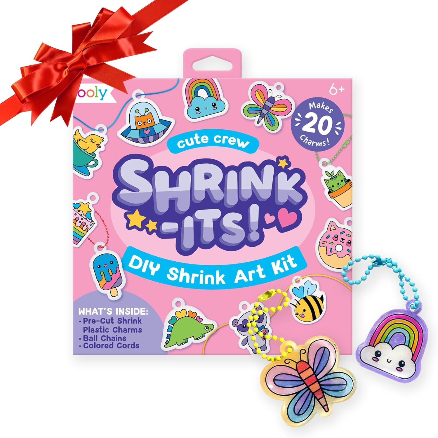 28 PC DIY Shrinking Art Kit for Kids, 20 Plastic Pre Cut Charms and ...