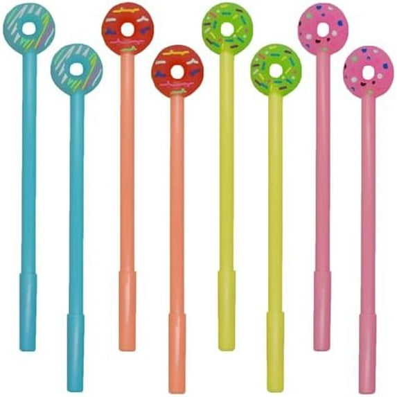 28 PCS Donuts Gel Pen Cute Kawaii Pens Black Ink for Students Office ...