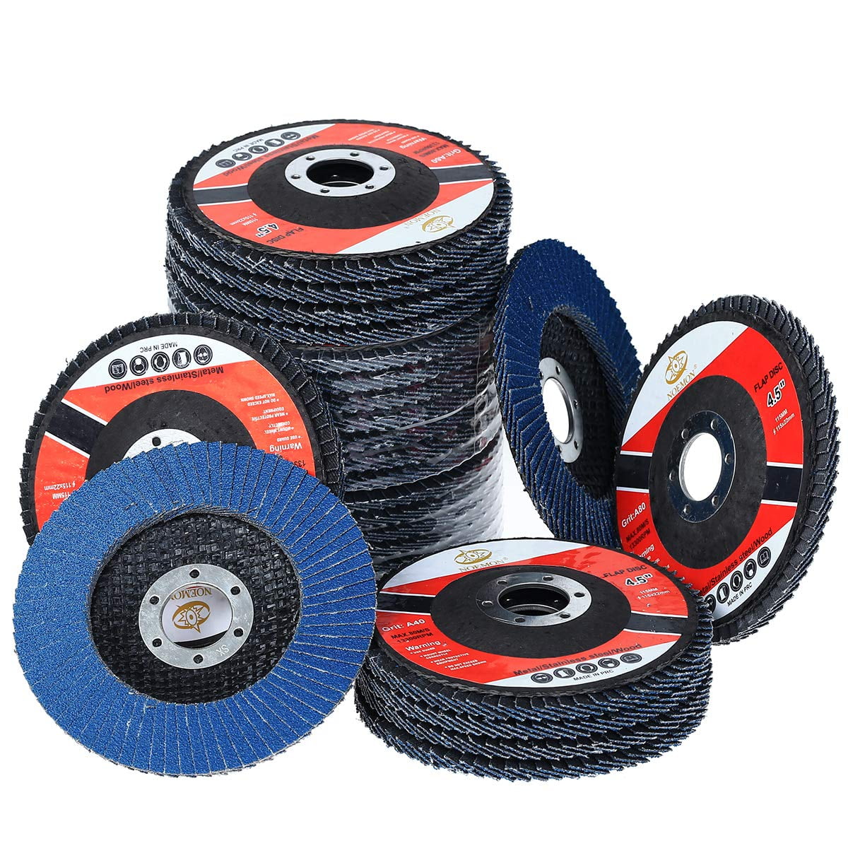 28 Pack 4 1/2 Inch Flap Disc Angle Grinder Sanding Disc 60 Grit Flap ...