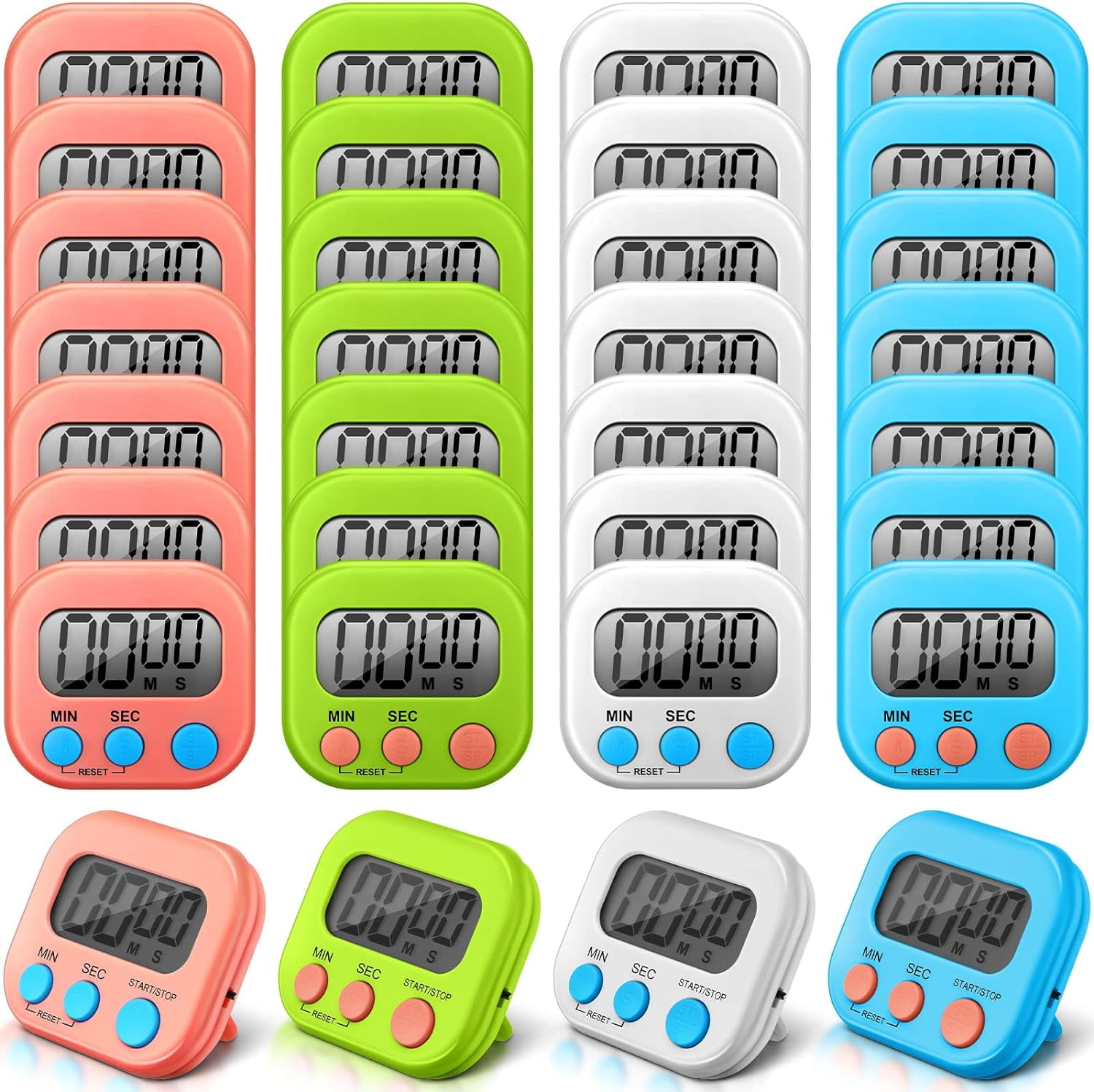 28 Pack Classroom Timer for Teachers Magnetic Digital Timer for ...