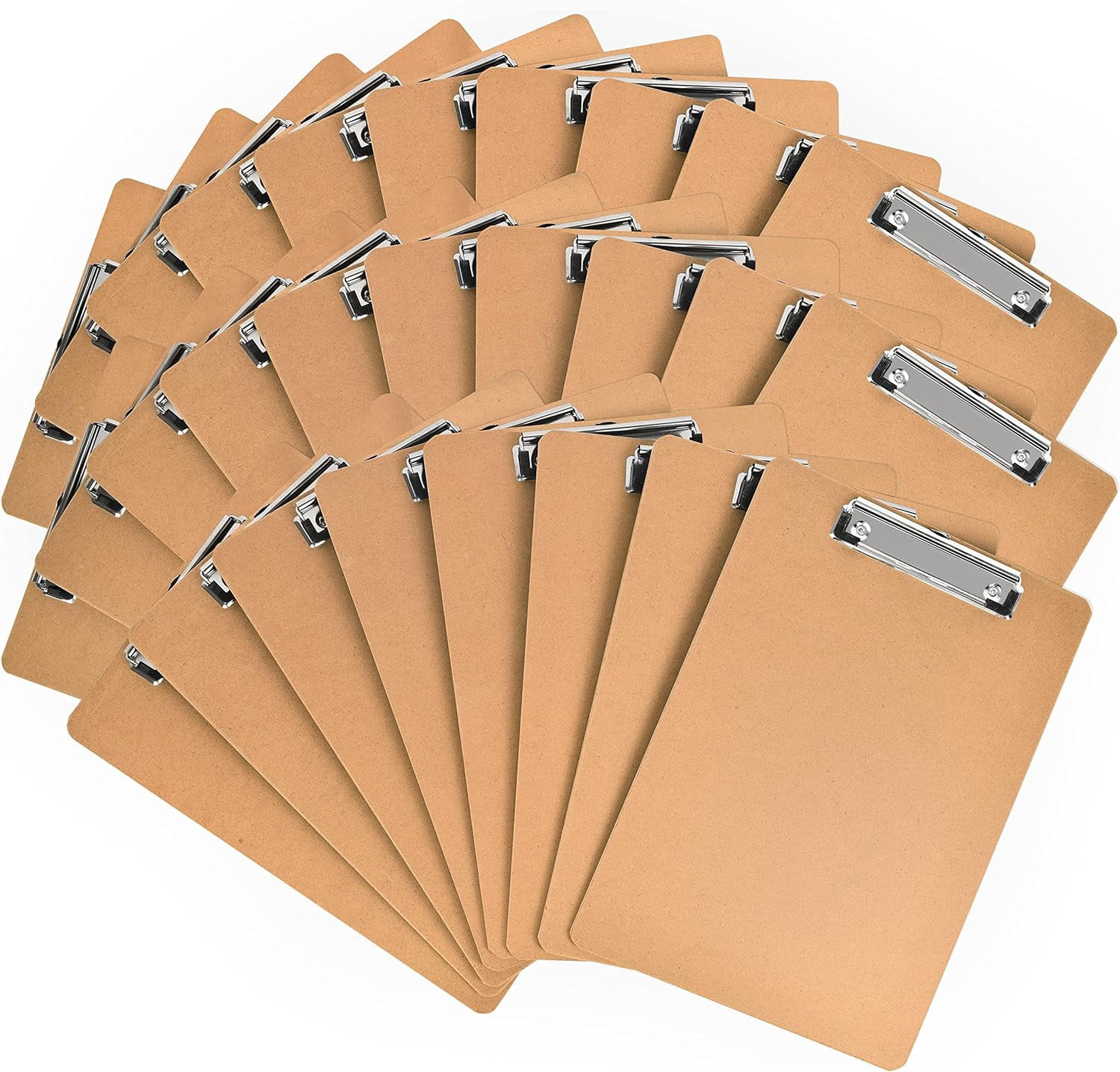 28 Pack Clipboard 8.5 x 11 Letter Size Clip Boards Bulk, A4 Wooden ...