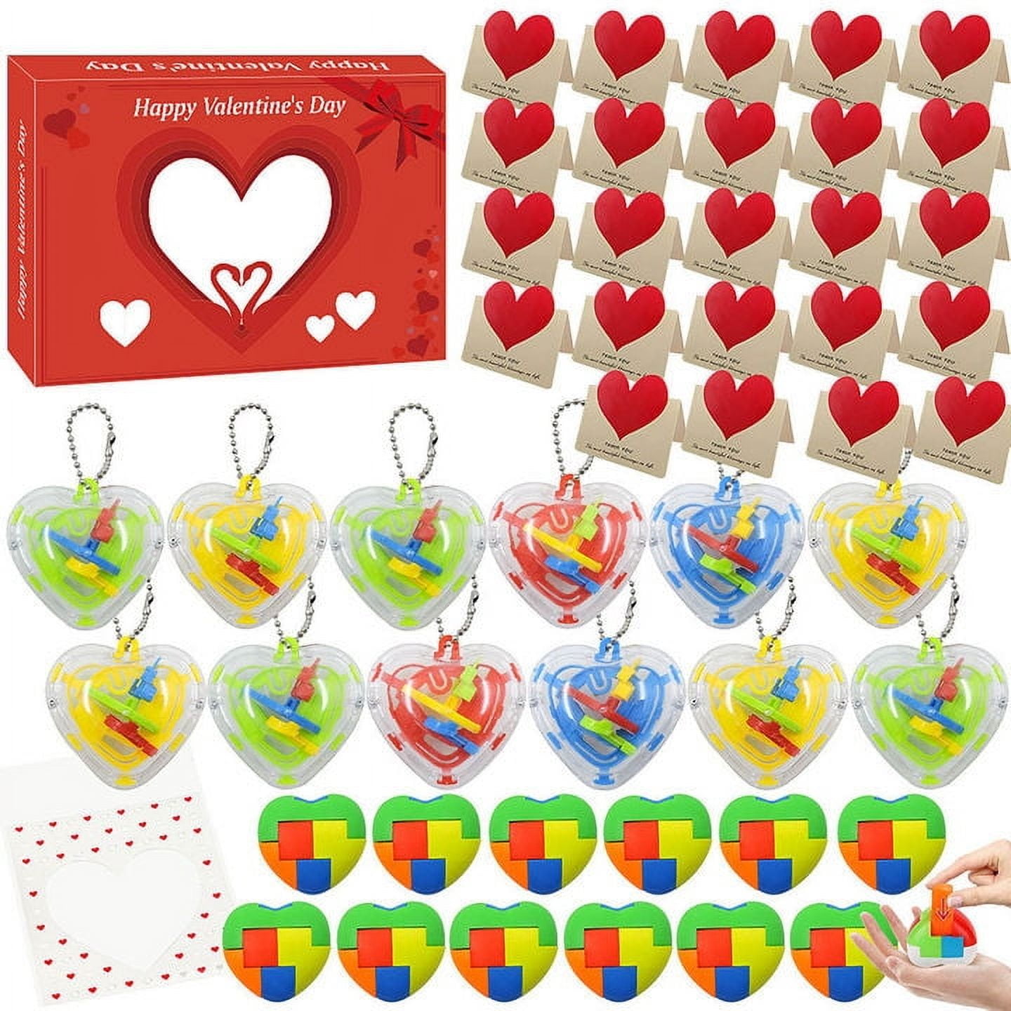 28 Pack Valentines Day Gifts for Kids Classroom, Valentines Day Cards ...
