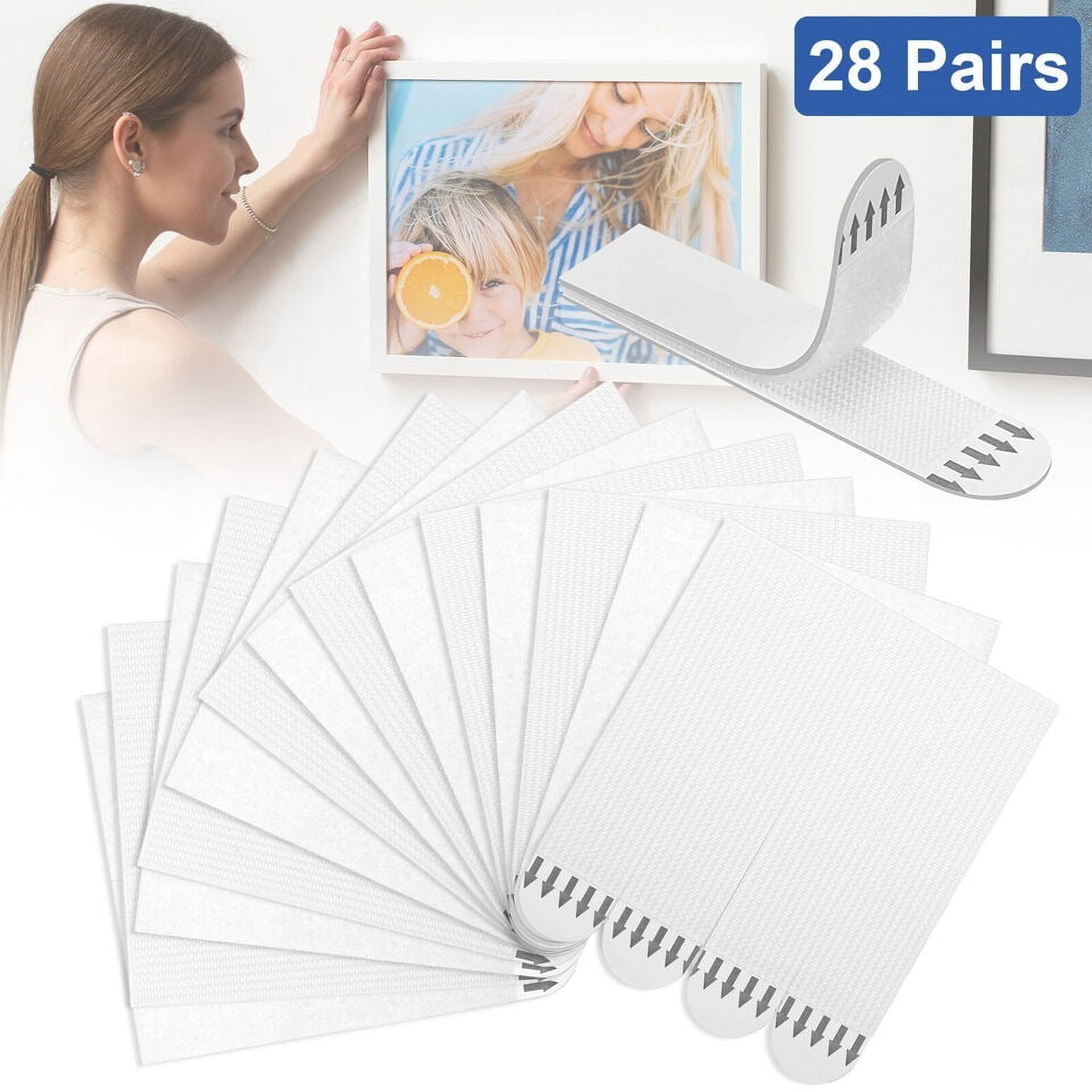 28 Pairs Heavy Duty Non-Trace Picture Hanging Strips Large Self ...