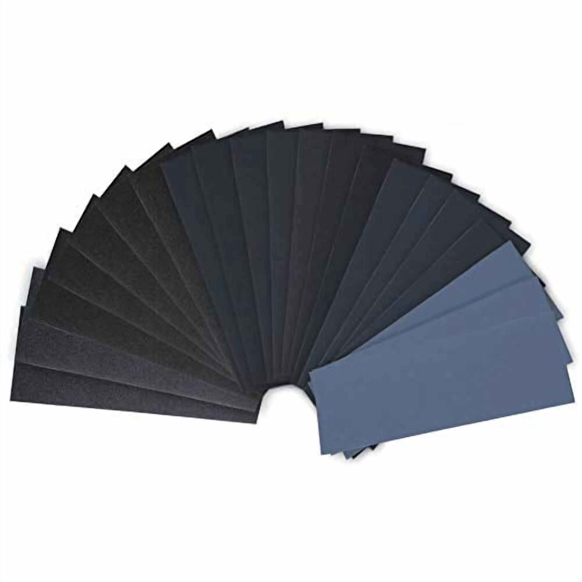 28 Pcs 120 to 3000 Grit Wet Dry Sandpaper Assortment 9 * 3.6 Inches for ...
