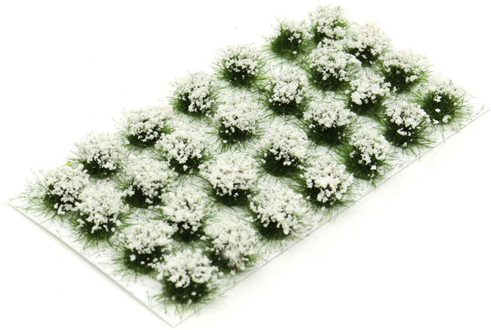 28 Pcs Green Bushy Tufts Lowland Shrubs Tuft Terrain Model Kit Static ...