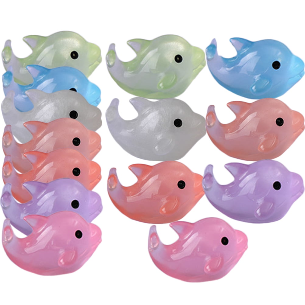 28 Pcs Micro Landscape Dolphin Toys for Girls Realistic Dolphin Animals ...