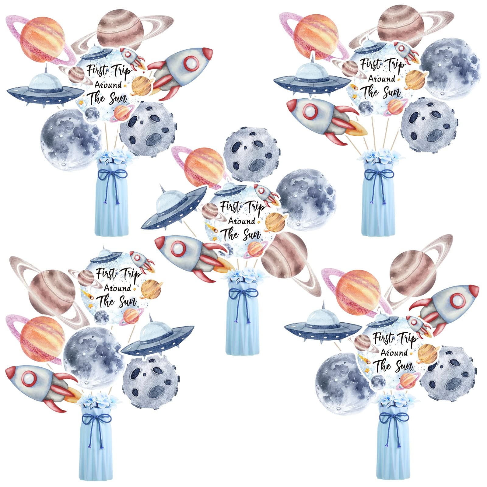 28 Pcs Space Table Centerpieces Space Table Toppers Outer Solar System ...
