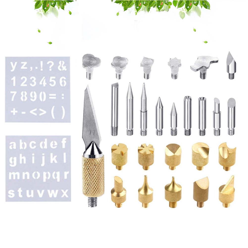 28 Pcs Woodburning Points Wood Burning Tool Kit Suite Soldering Point ...