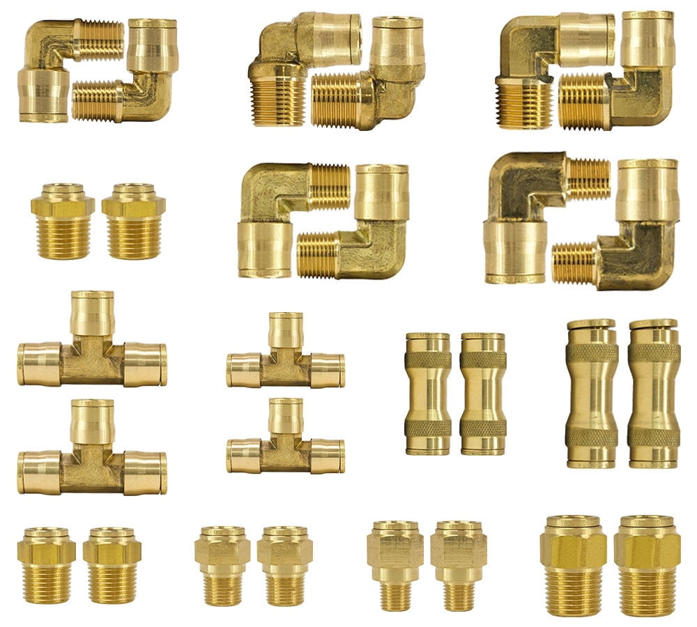 Walmart 28-Piece D.O.T Air Brake Nylon Tubing Fitting Assortment Kit ...