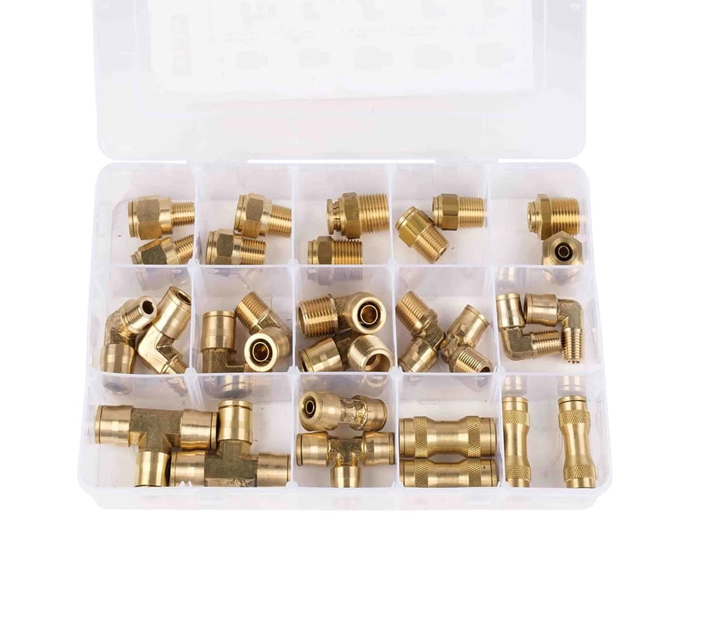 Walmart 28-Piece D.O.T Air Brake Nylon Tubing Fitting Assortment Kit ...