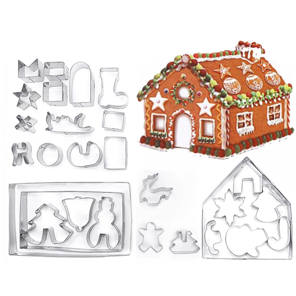 28 Piece Biscuits Cutter Set 3D Biscuit Cutters Stainless Steel Cutters ...