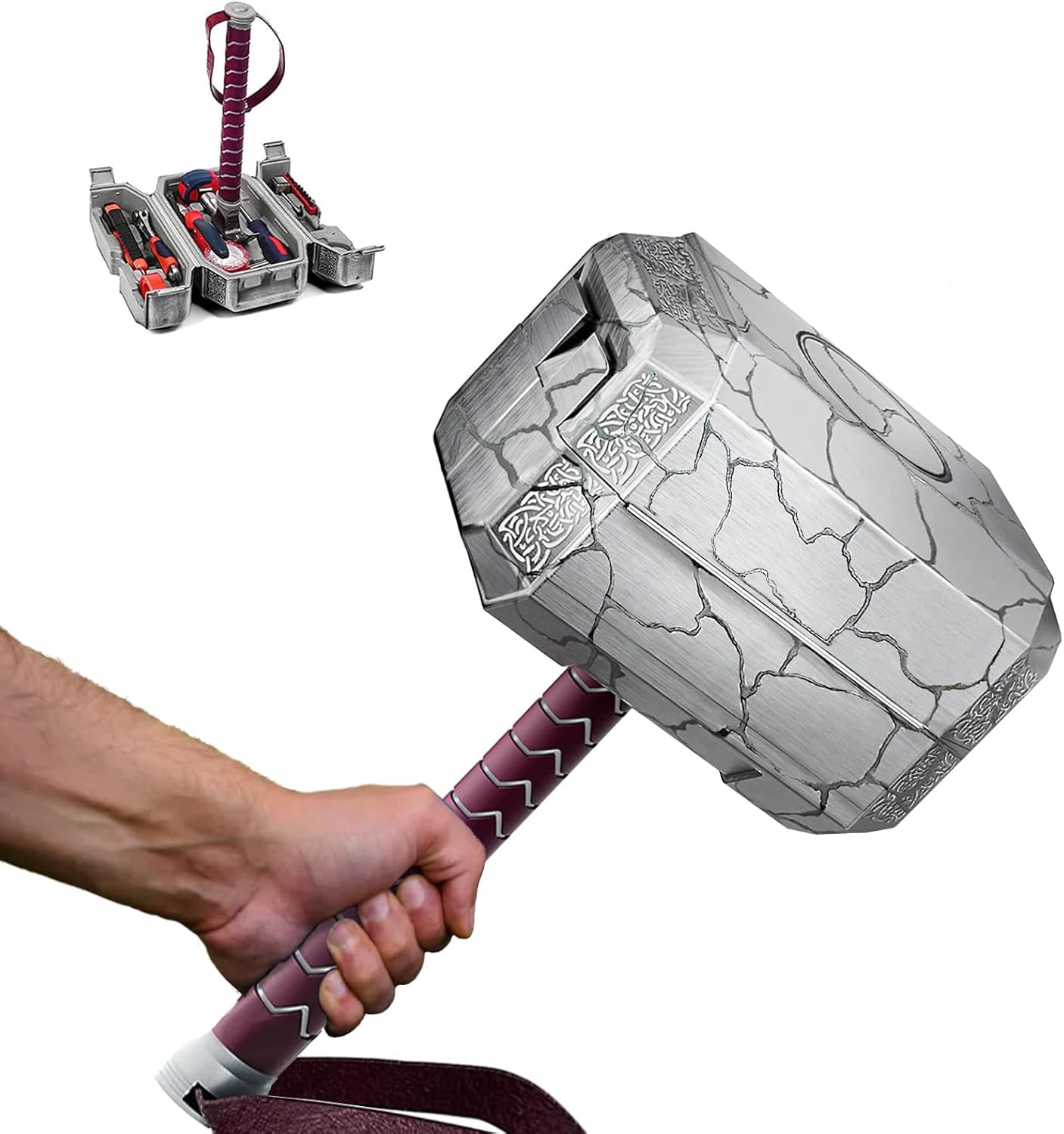 28 Piece Hammer Tool Box, Multifunctional Thor Hammer Tool kit, Home ...