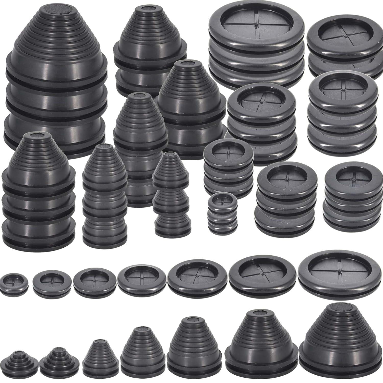 28 Pieces Closed Rubber Grommet Firewall Solid Closed Hole Plug ...