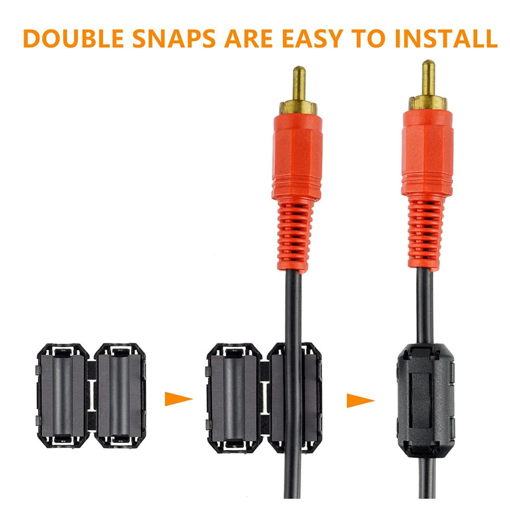 28 Pieces Ferrite Cores Ferrite Filter Ferrite Toroidal Core Cable Clip ...