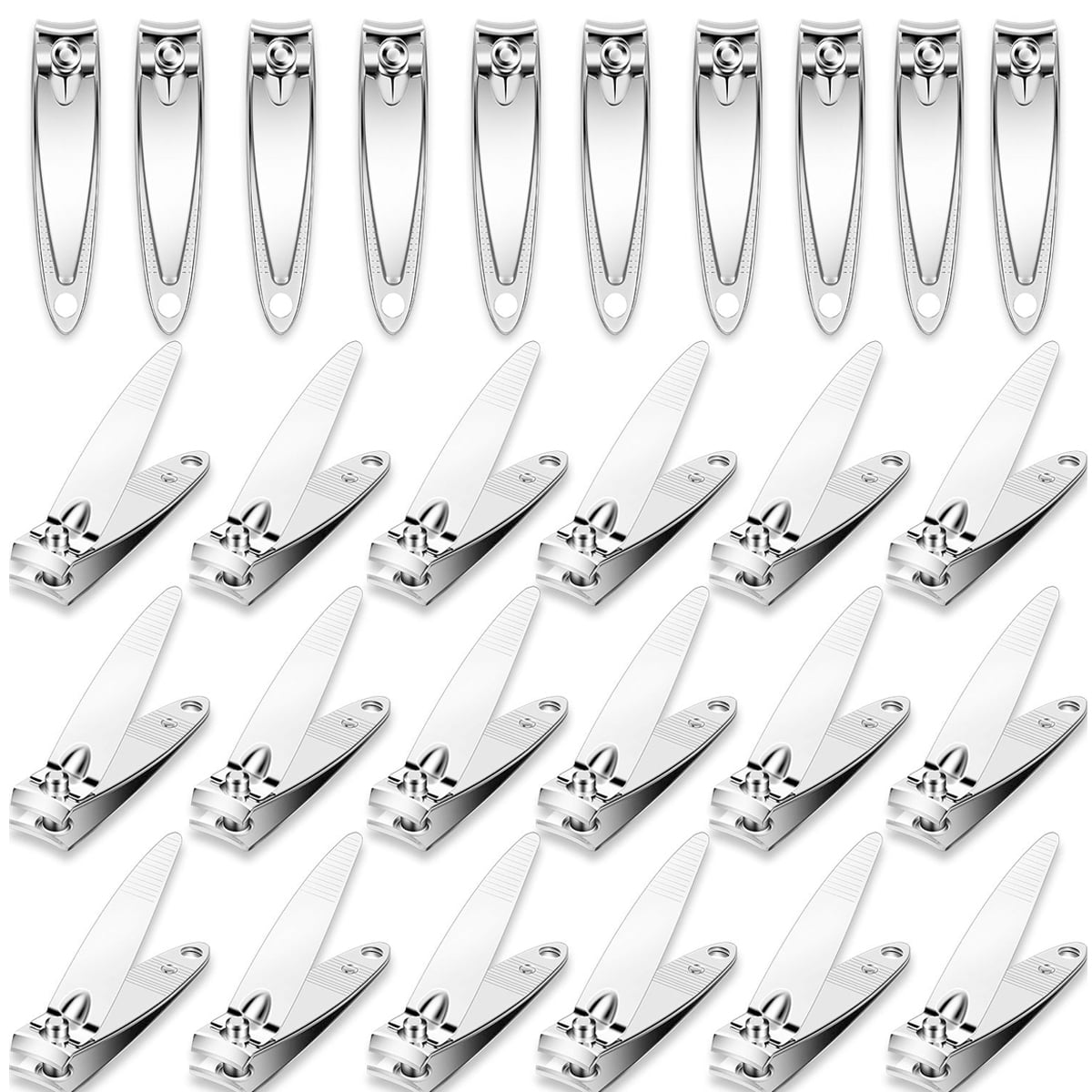 28pc Stainless Steel Nail Clippers Set for Men, Women & Adults ...
