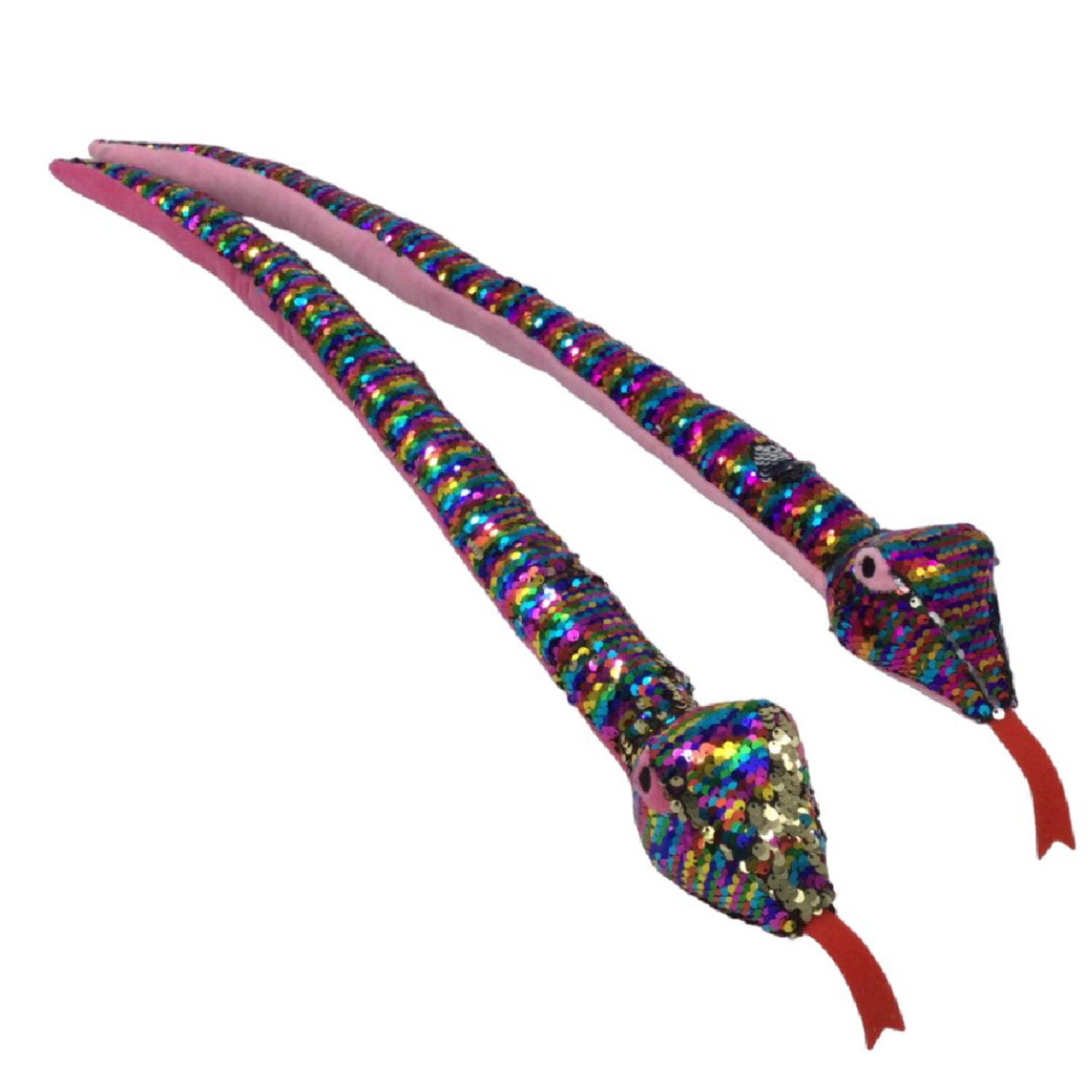 28" Plush Flip Sequin Snake - Assorted Colors (Each) - Walmart.com
