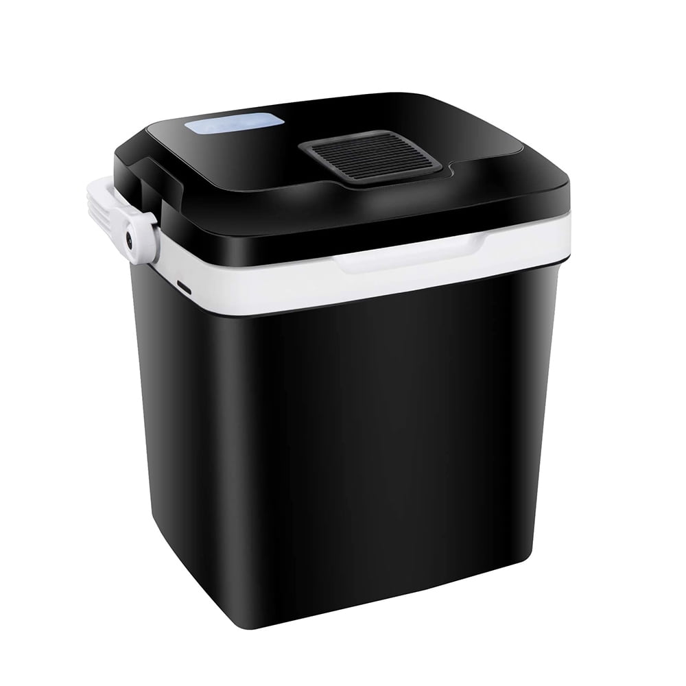 28 Quart Black Portable Car Fridge, Electric Mini Fridge Cooler and ...
