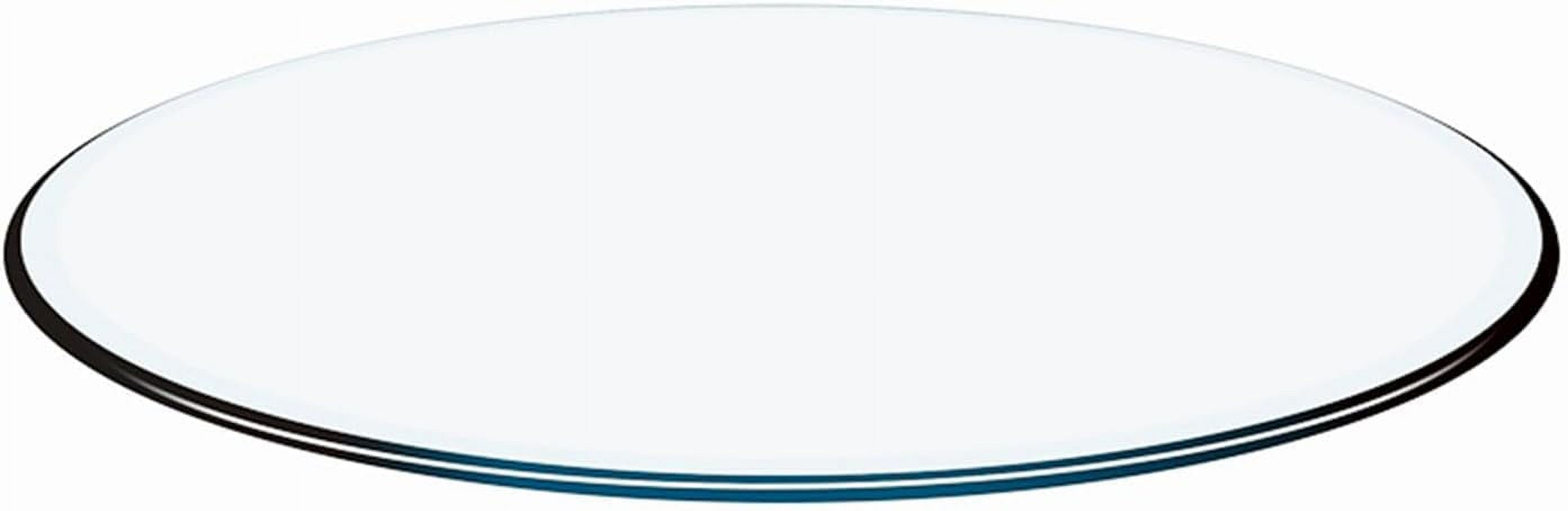 28" Round Tempered Glass Table Top, Transparent Table Surface 1/4 ...