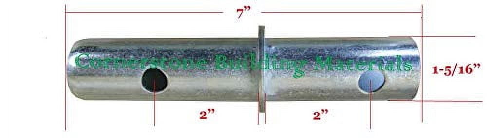 28 Scaffolding Coupling Pin 1-5/16"OD x 7"L with 1/8'' Collar Scaffold ...