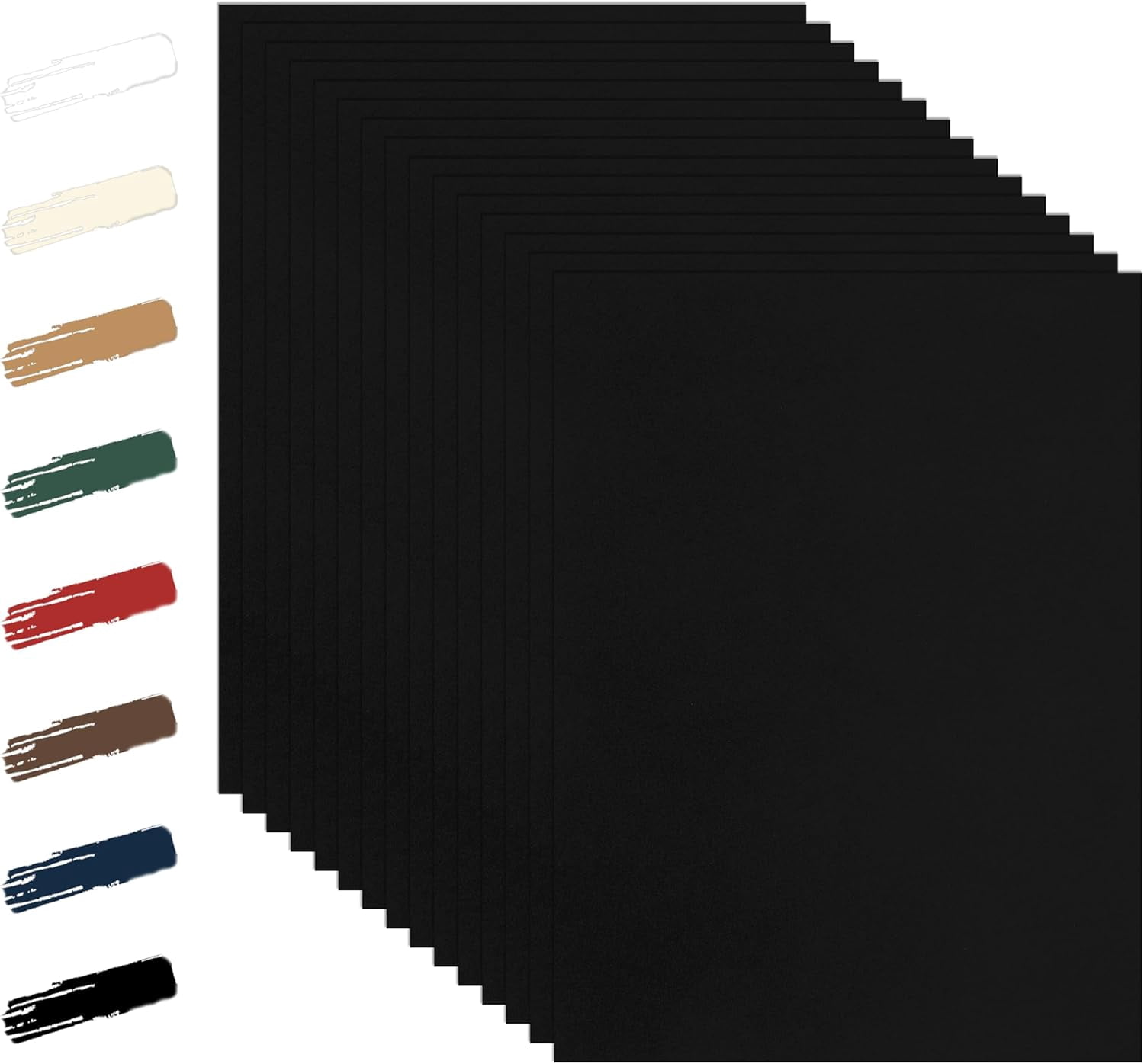 28 Sheets Black Cardstock 8.5 x 11 for Halloween, 92lb Heavyweight ...