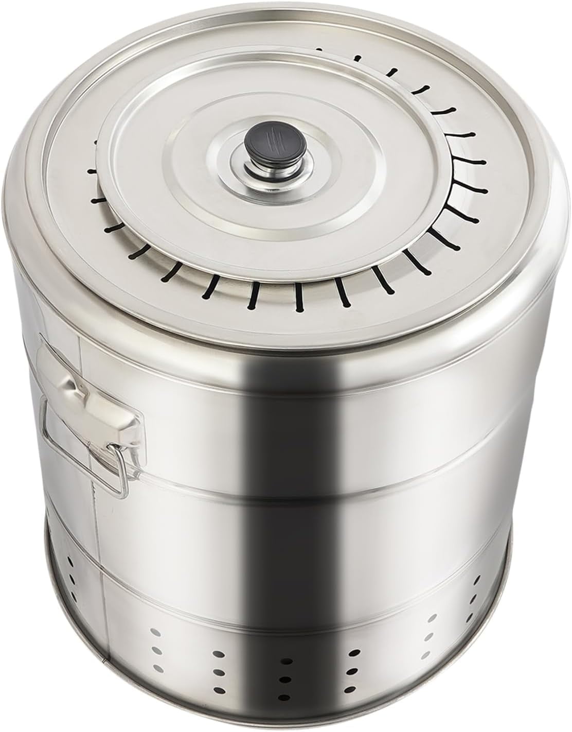 28 Skewers BBQ Barrel Smoker Grill Stainless Steel Portable Compact BBQ ...