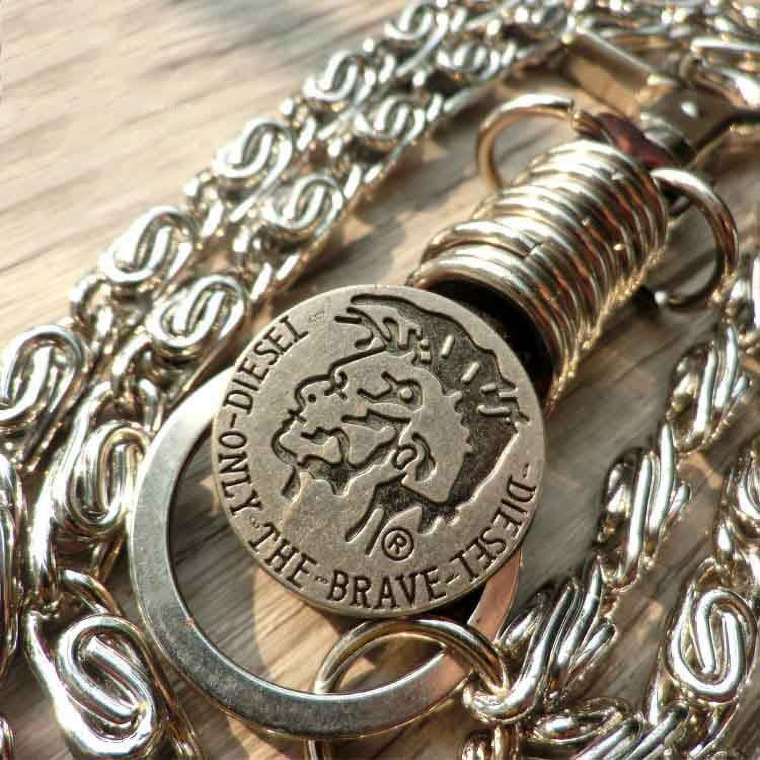 28" Strong Leash Thick Wallet Chain Biker Trucker Keychain 2 Roof Jean ...