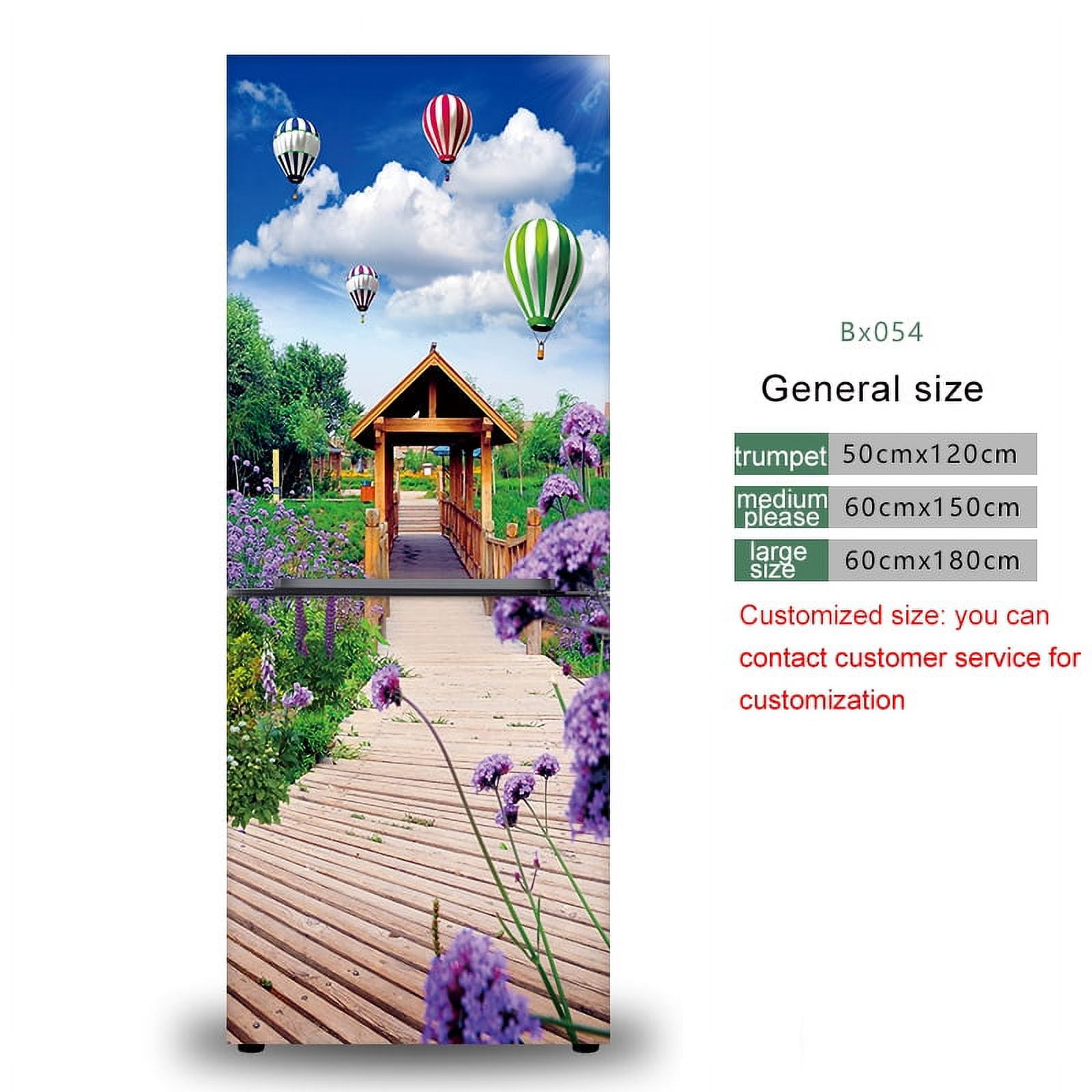 28 Styles For Choice Beach Scenery Refrigerator Sticker Peel & Stick ...