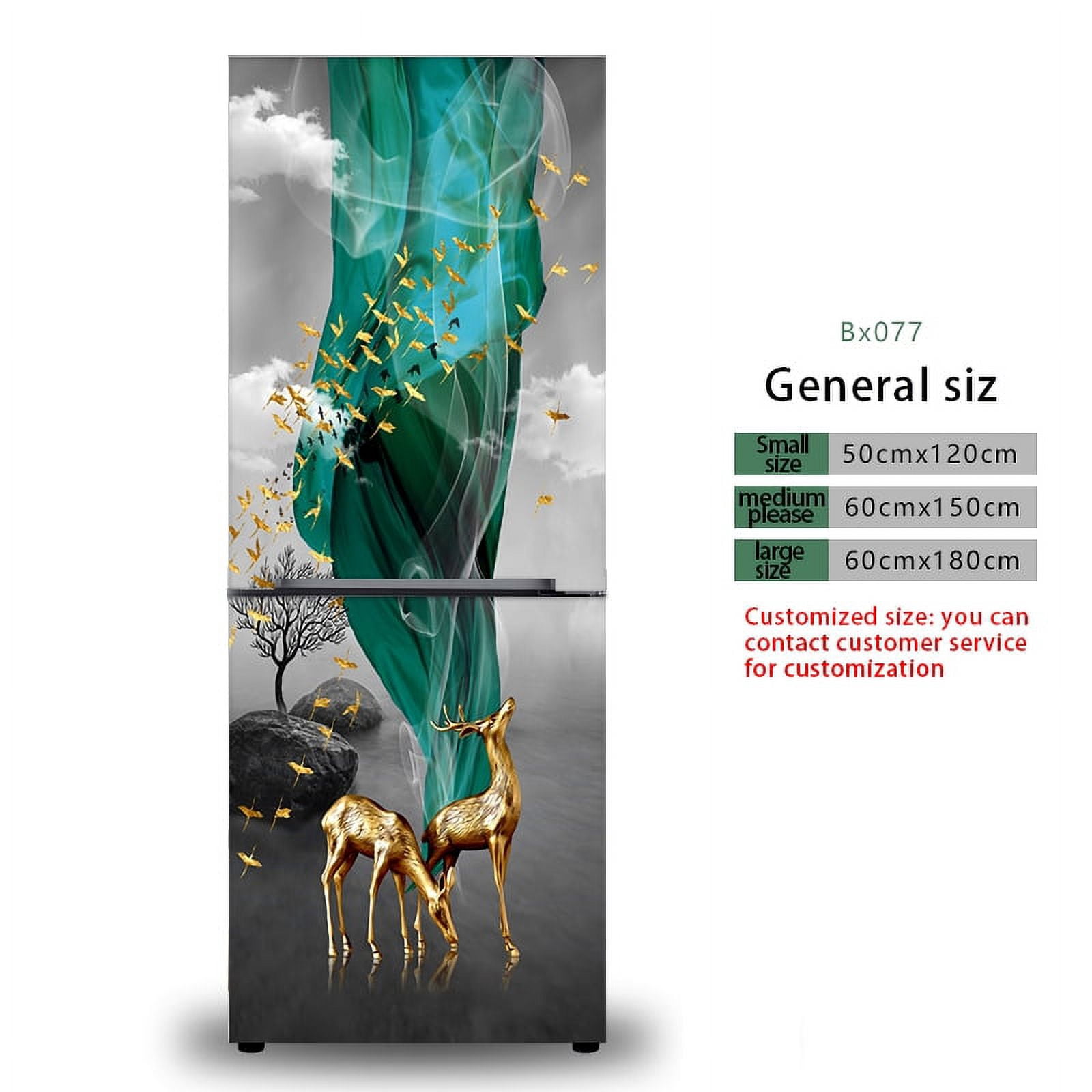 28 Styles Light luxury Style Refrigerator Sticker Peel & Stick ...