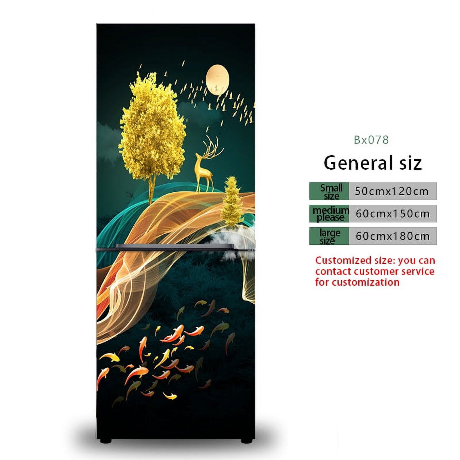 28 Styles Light luxury Style Refrigerator Sticker Peel & Stick ...