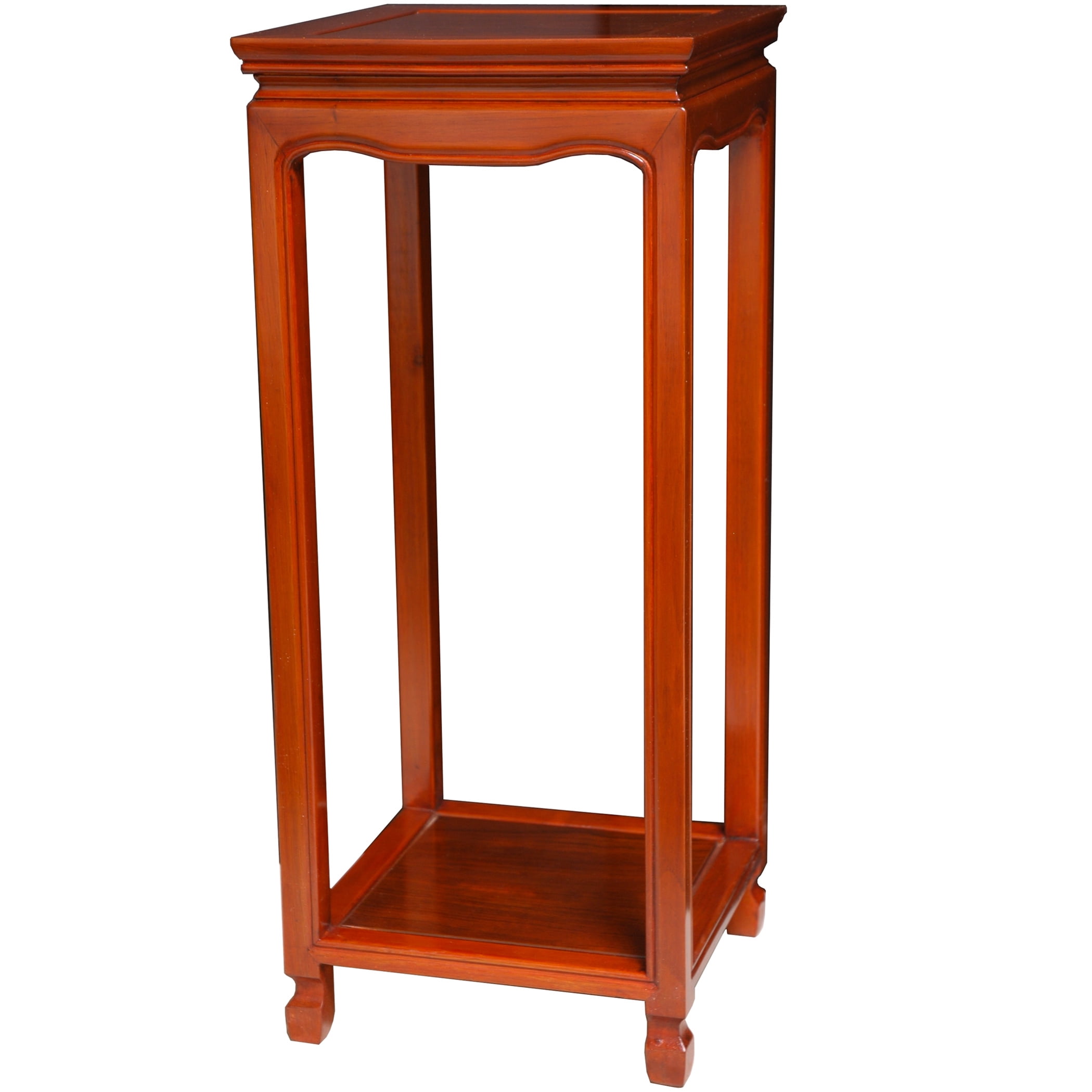 28" Tall Rosewood Pedestal Planter Display Stand - Honey - Walmart.com