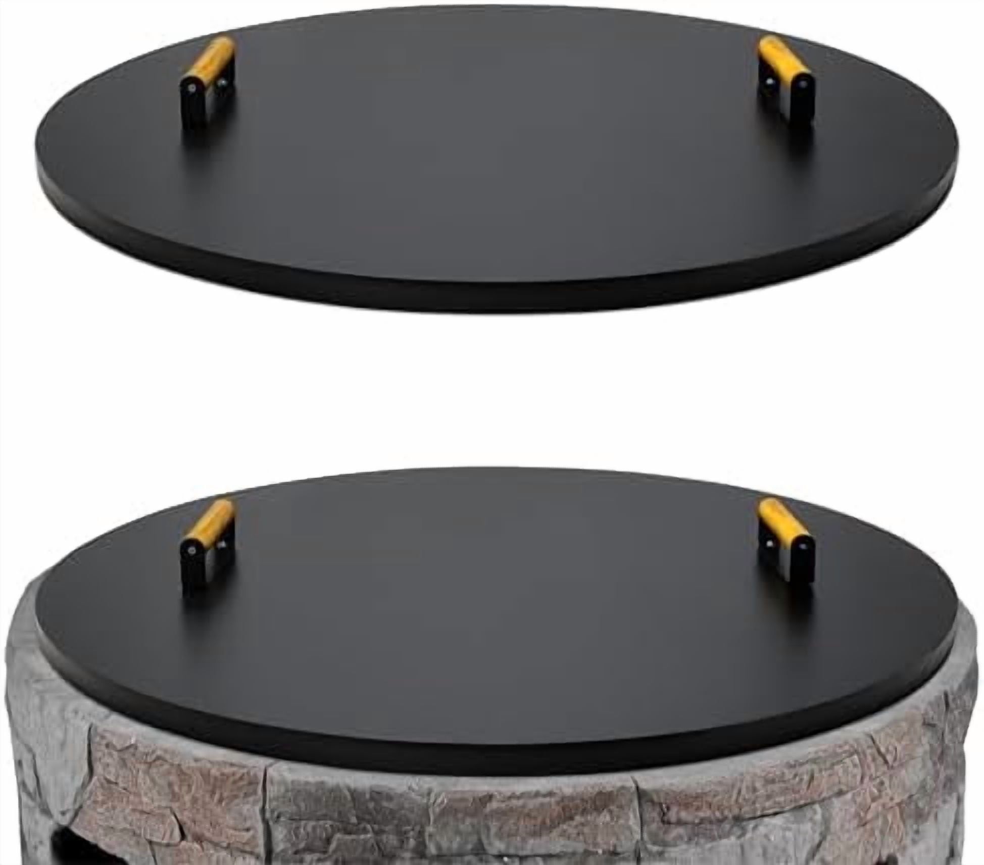 28” firepit lid round for inside up to 26” gas fire pit lid for Outdoor ...