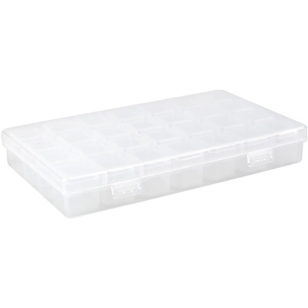 28-grid Plastic Transparent Storage Box (translucent Color) Beads ...