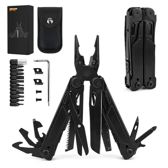 28-in-1 Multitool Pliers, Stainless Steel Multi Tool with Pocket Clip ...