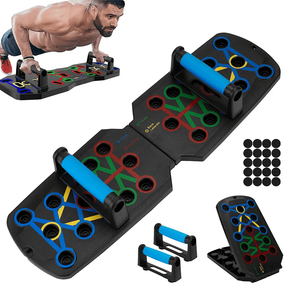 28 in 1 Push Up Rack Board System Fitness Workout Train Home Gym ...
