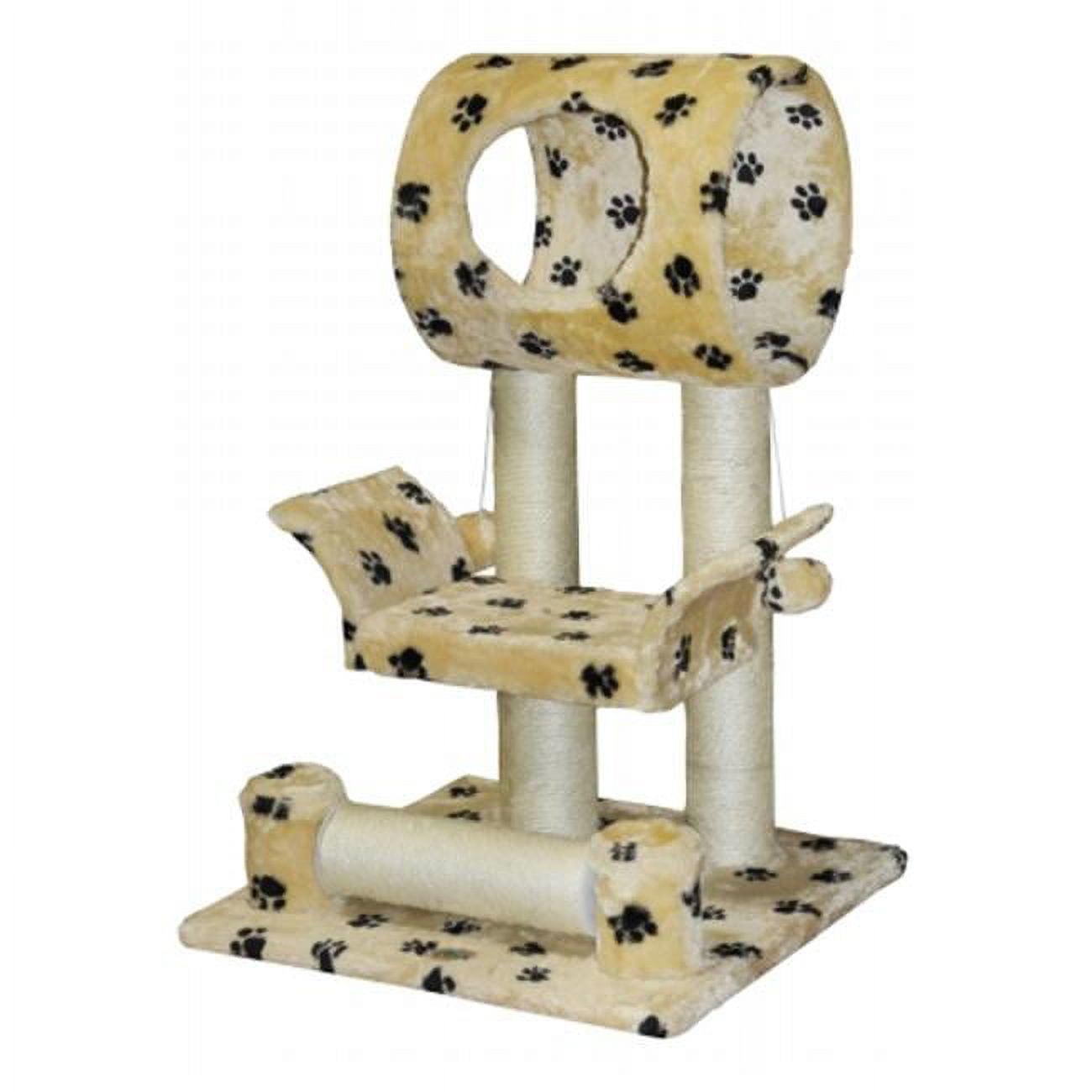 28 in. Cat Tree Condo House Furniture, Paw Print - Walmart.com