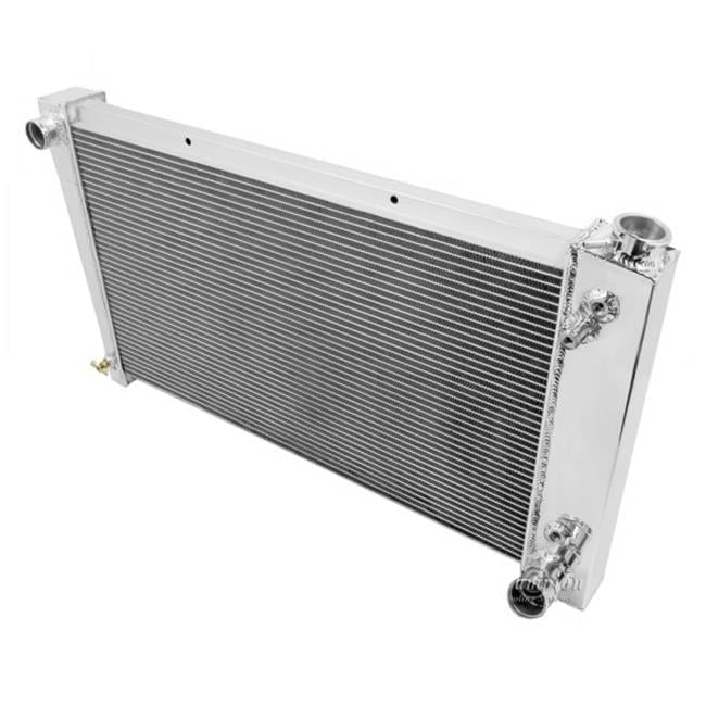 28 in. Center Steel Inverted Roller Timing Chain Radiator for 1970-1972 ...