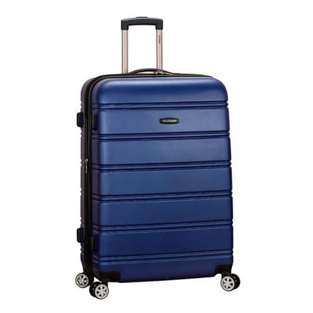 28 in. Expandable ABS Dual Wheel Spinner Luggage - Blue - Walmart.com