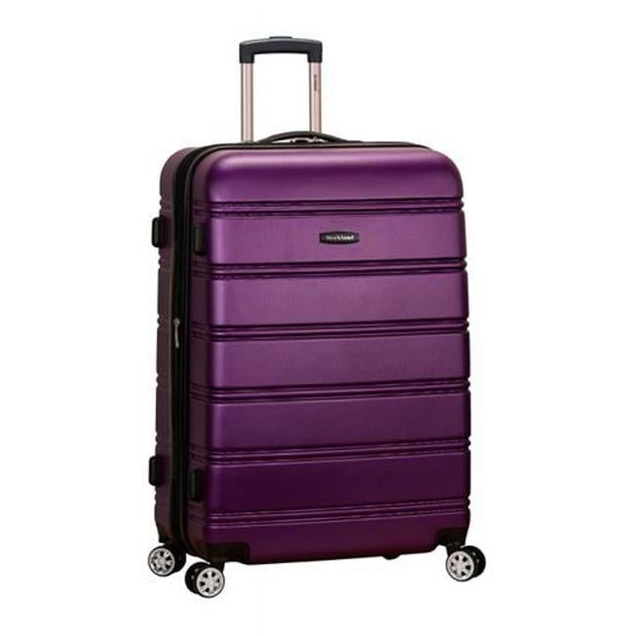 28 in. Expandable ABS Dual Wheel Spinner Luggage - Purple - Walmart.com