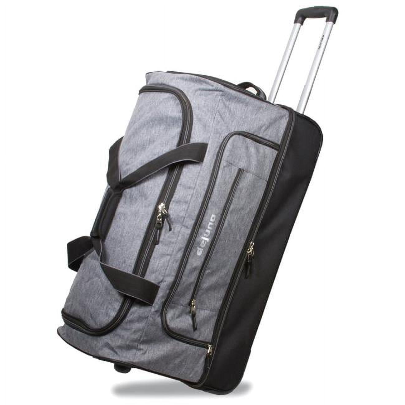 28 in. Lightweight Denim Drop Bottom Rolling Duffel Bag - Grey ...
