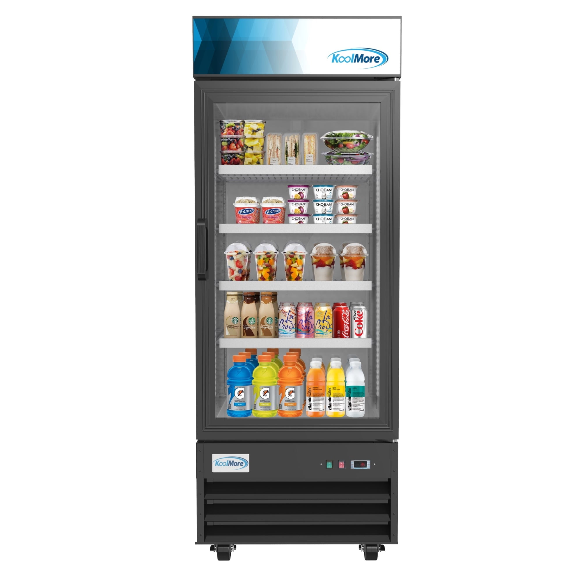 28 in. One-Door Merchandiser Refrigerator - 23 Cu Ft. MDR-1GD-23C ...