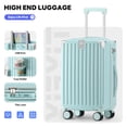 28 in PC Hard Shell Checked Suitcase with Aluminum Frame with Cup ...