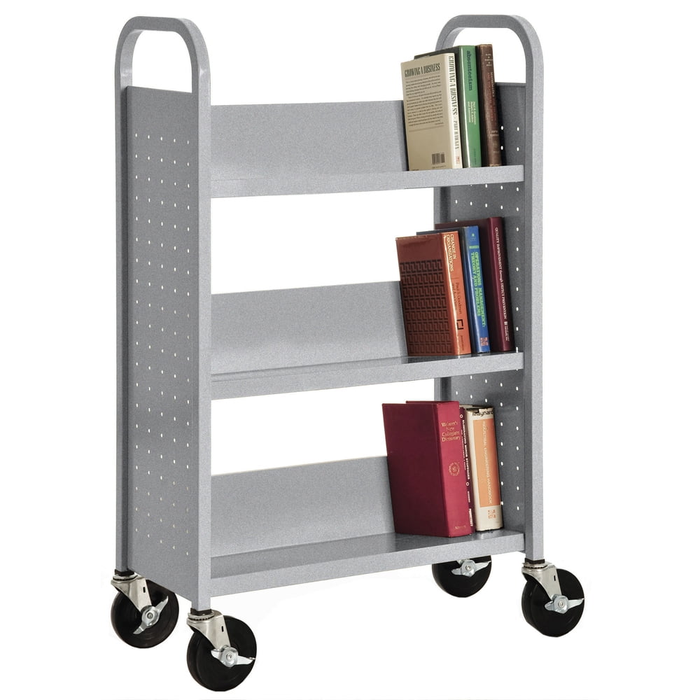 28 in. W x 14 in. D x 46 in. H Single Sided 3 Sloped Shelf Welded ...