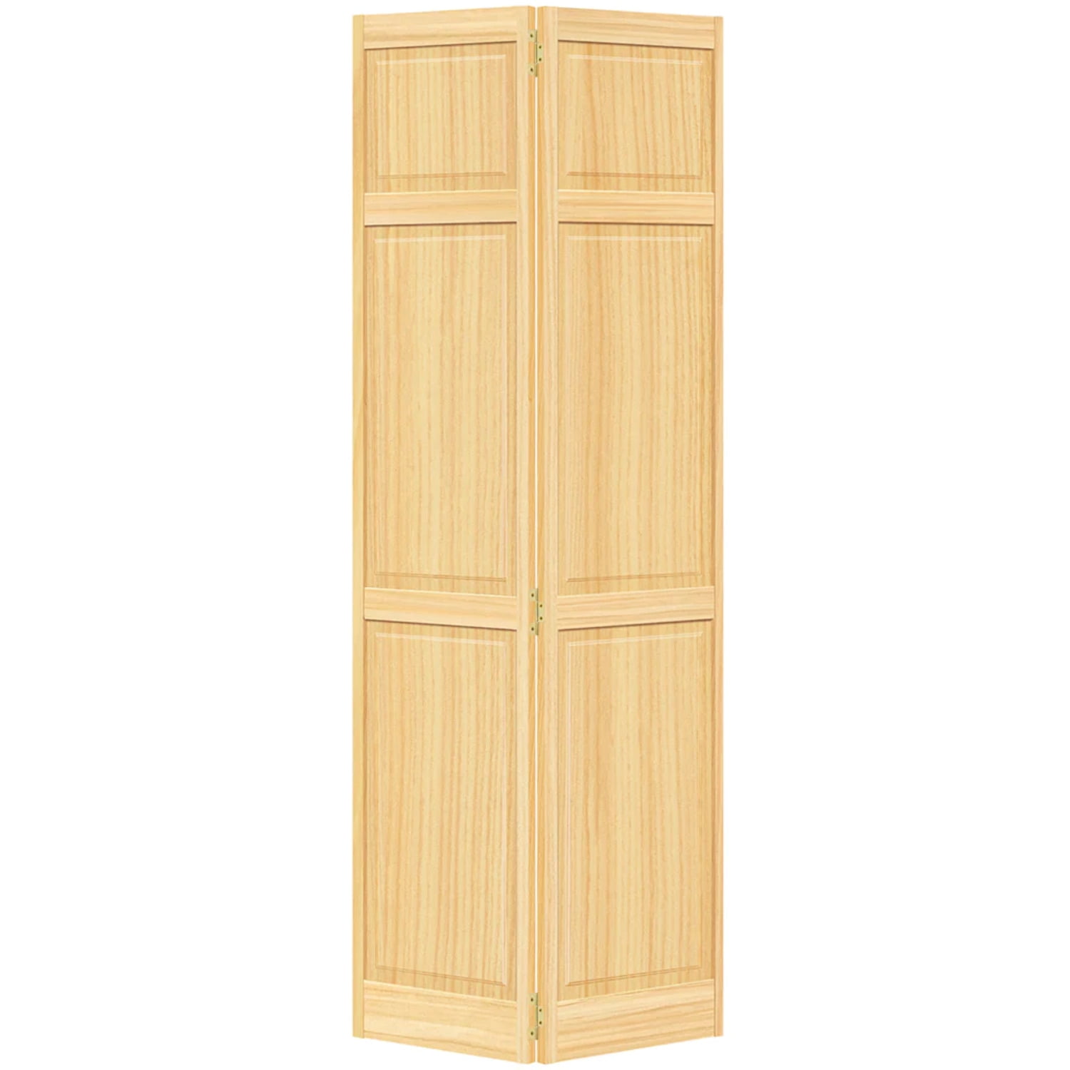 28 in. x 80 in. Traditional Six Panel Clear Solid Core Pine Bi-fold Door - Walmart.com