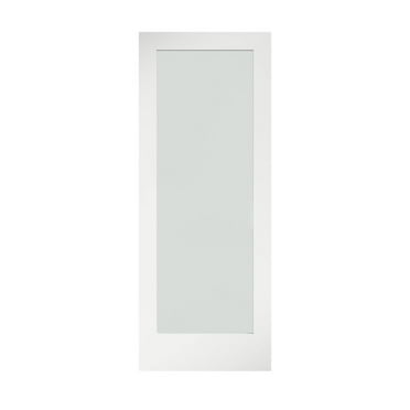 EightDoors 80" x 24" x 1-3/8" 5-Panel Shaker White Primed Solid Wood ...