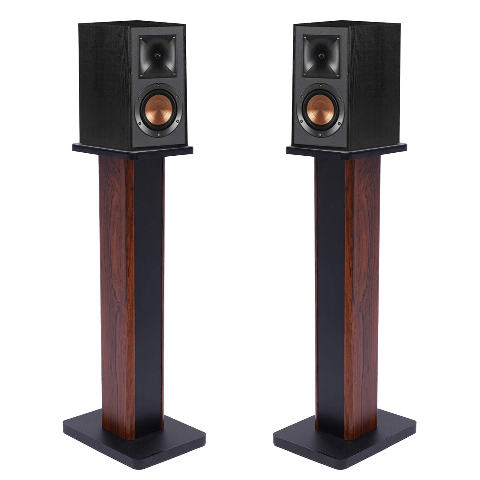 28 inch 1 Pair Height Bookshelf Speaker Stands Surround Sound Home ...