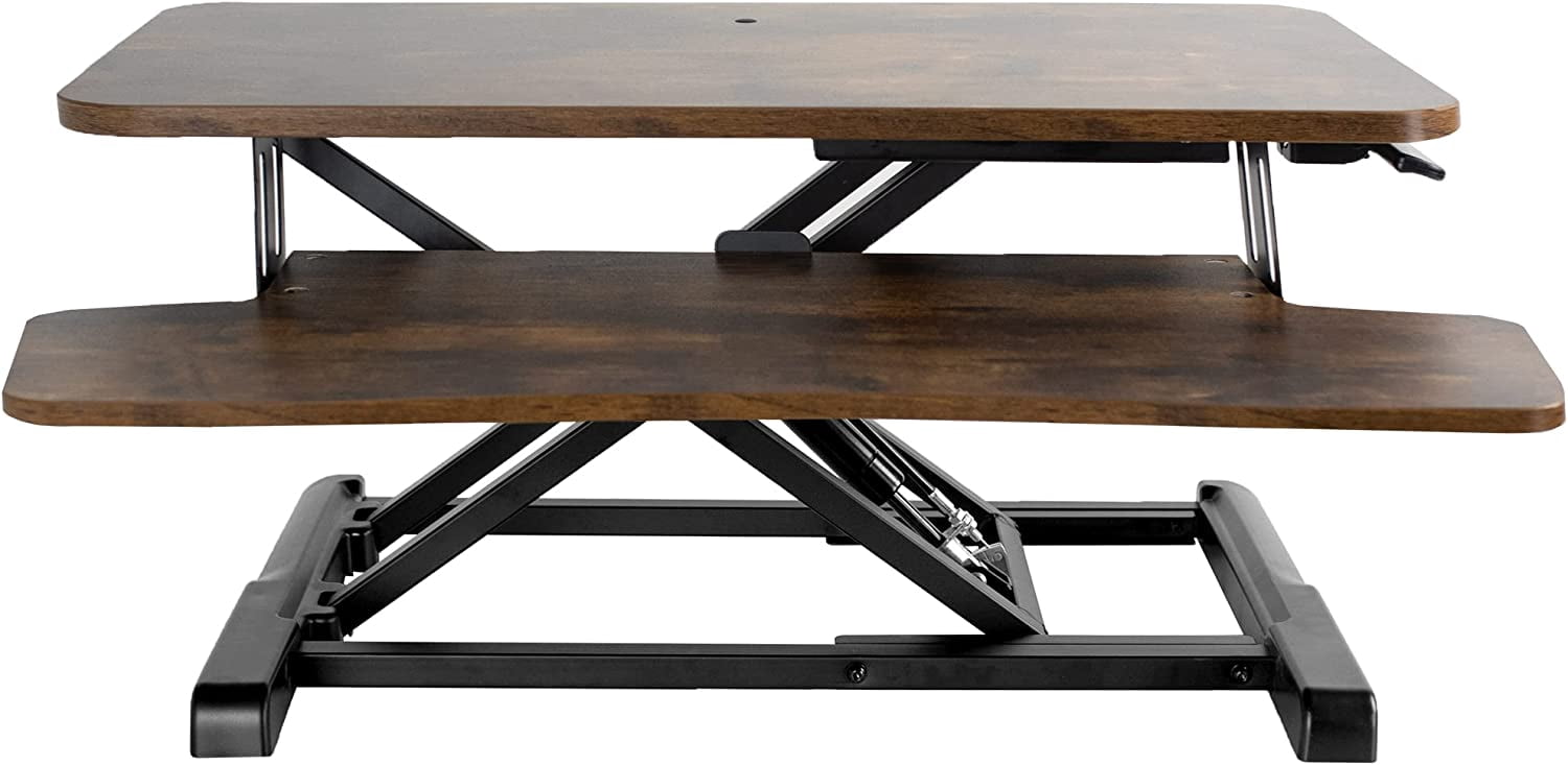 28 inch Desk Converter, Height Adjustable Sit to Stand Riser, Dual ...