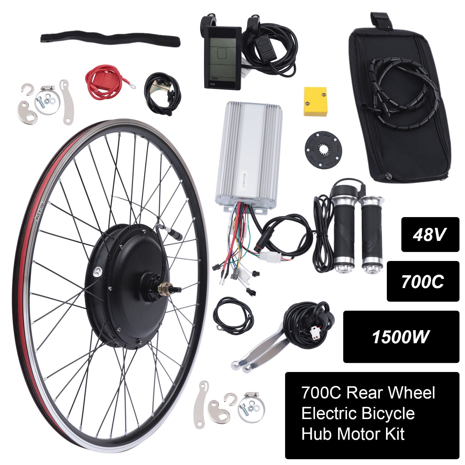 28 inch Ebike Conversion Kit 72V 2000W Rear Wheel E Bike Motor ...